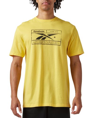 Yellow Reebok T-shirts for Men | Lyst