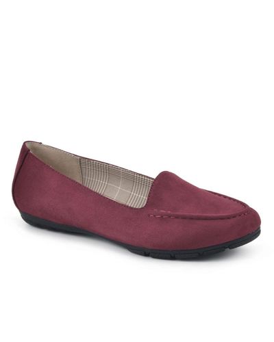 Purple White Mountain Flats and flat shoes for Women | Lyst