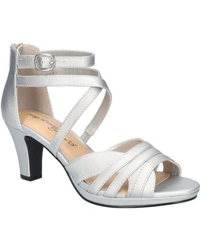 Metallic Easy Street Heels for Women | Lyst