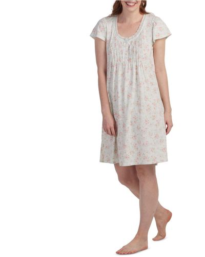 White Miss Elaine Nightwear And Sleepwear For Women Lyst