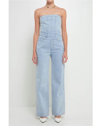 Blue Grey Lab Jumpsuits and rompers for Women | Lyst
