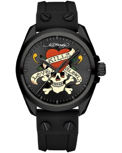 Black Ed Hardy Watches for Men | Lyst