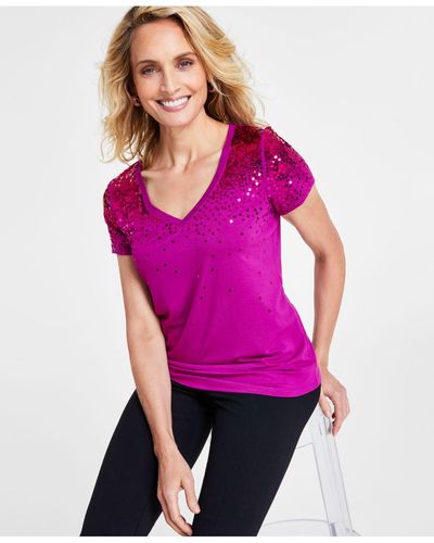 Purple INC International Concepts Tops for Women | Lyst