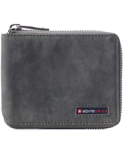 Black Alpine Swiss Wallets and cardholders for Women | Lyst