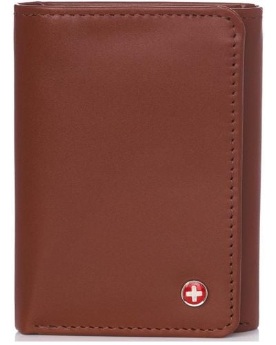 Brown Alpine Swiss Wallets and cardholders for Men | Lyst