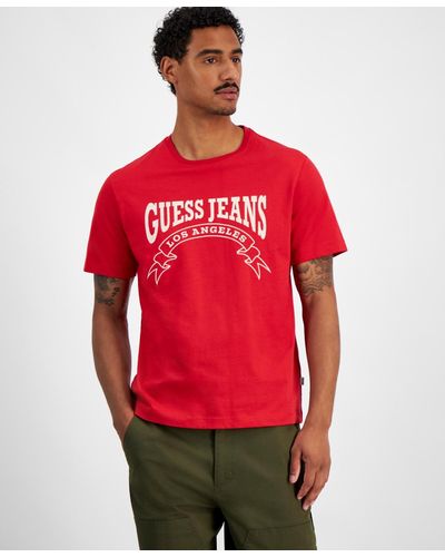 Red Guess T-shirts for Men | Lyst