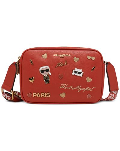 Red Karl Lagerfeld Shoulder bags for Women | Lyst