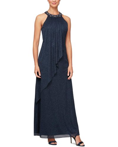 Blue Halter A Line Dresses for Women - Up to 80% off | Lyst