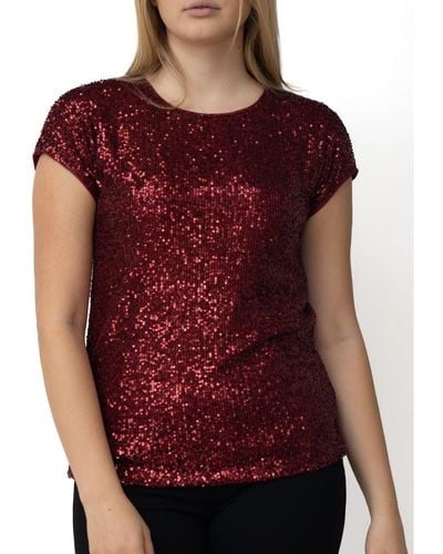 Red Cable & Gauge Tops for Women | Lyst