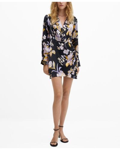 Mango Floral Dresses for Women | Lyst