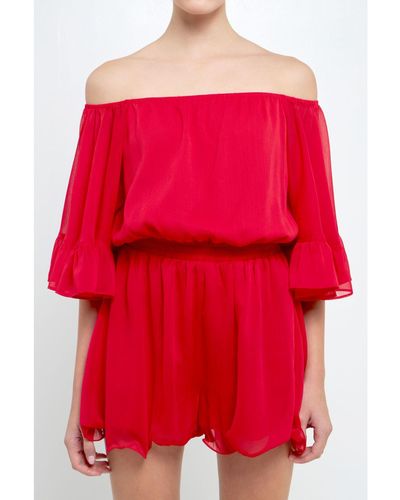 Red Endless Rose Jumpsuits and rompers for Women | Lyst