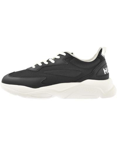Black HUGO Sneakers for Men | Lyst