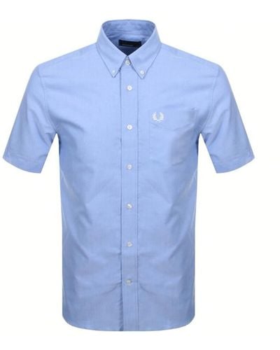 Blue Fred Perry Shirts for Men | Lyst