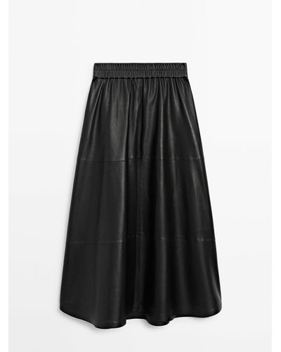 Black Massimo Dutti Skirts For Women Lyst