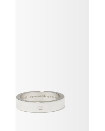 White Le Gramme Rings for Men | Lyst