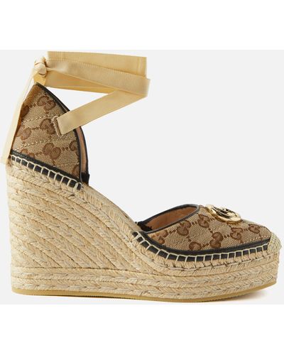 Gucci Wedge sandals for Women | Online Sale up to 44% off | Lyst
