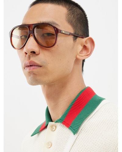 White Gucci Sunglasses for Men | Lyst