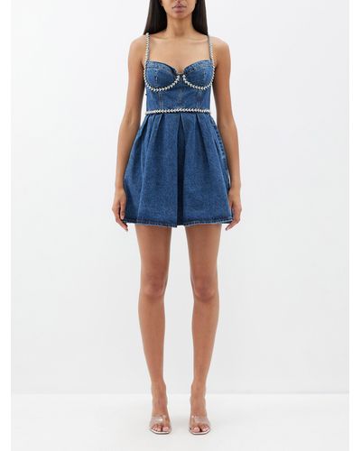 Self Portrait Diamante Mini Dresses for Women - Up to 50% off | Lyst