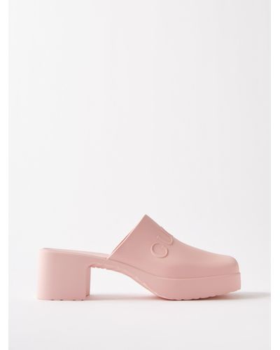 Gucci Rubber Mules for Women | Lyst