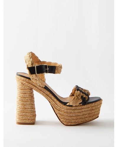 Raffia Platform Sandals For Women Up To 65 Off Lyst