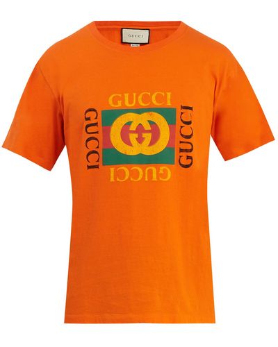 Orange Gucci T-shirts for Men | Lyst
