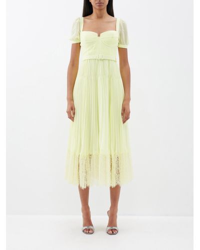 Yellow Corset Dresses for Women - Up to 71% off | Lyst