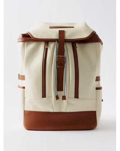 Natural Brunello Cucinelli Backpacks for Men | Lyst