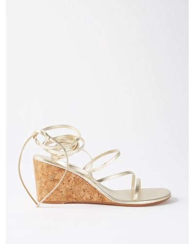 Natural Ancient Greek Sandals Heels for Women | Lyst