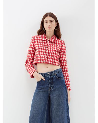 Red Self-Portrait Jackets for Women | Lyst