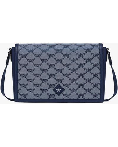 Blue MCM Messenger bags for Men | Lyst
