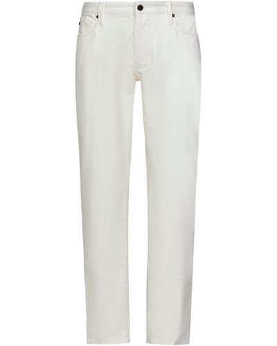 White Emporio Armani Jeans for Men | Lyst