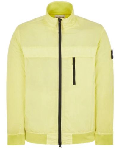Yellow Stone Island Jackets for Men | Lyst