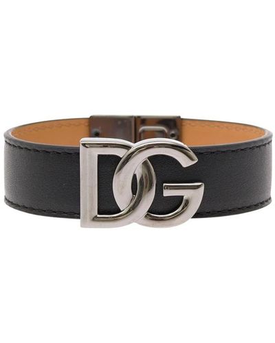 Black Dolce & Gabbana Bracelets for Men | Lyst