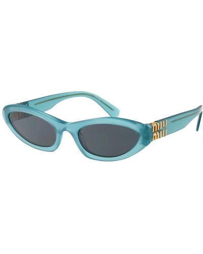 Blue Miu Miu Sunglasses for Women | Lyst