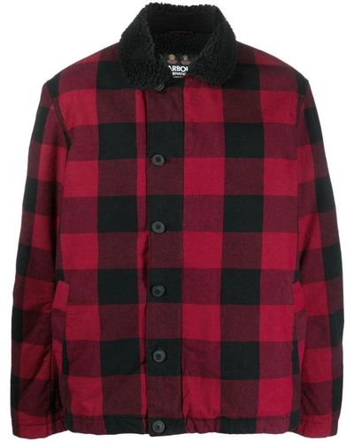 Red Barbour Jackets for Men | Lyst