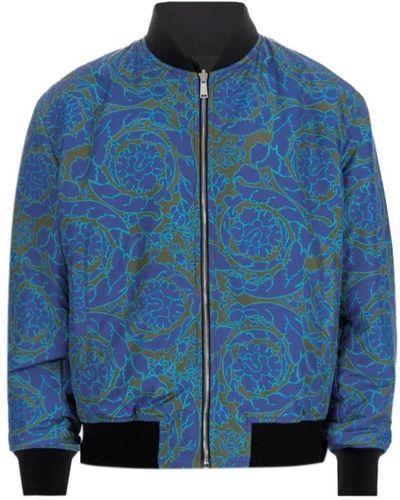 Blue Versace Jackets for Men | Lyst