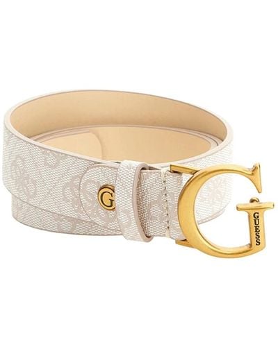 White Guess Belts for Women | Lyst