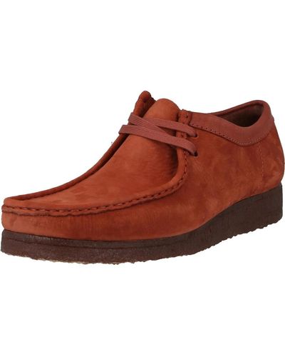 Red Clarks Slip-on shoes for Men | Lyst