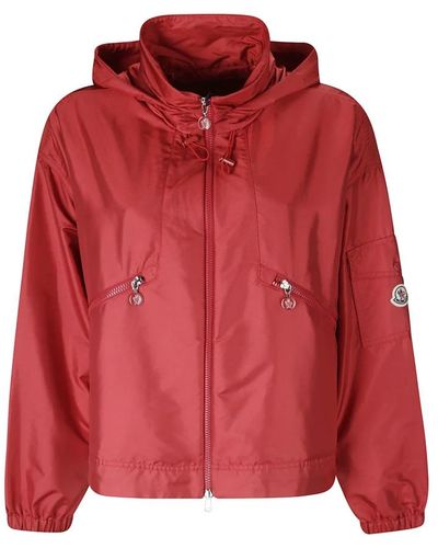 Red Moncler Jackets for Women | Lyst