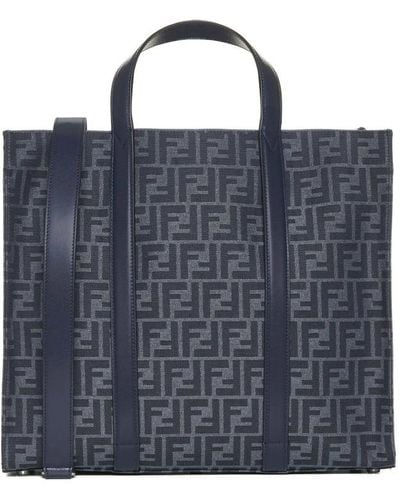 Blue Fendi Tote bags for Men | Lyst