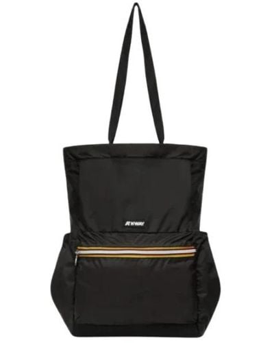 Black K-Way Tote bags for Women | Lyst