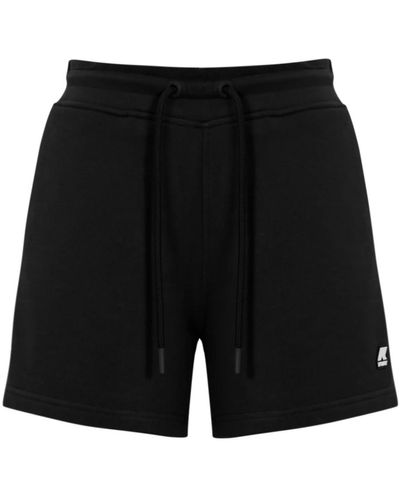 Black K-Way Shorts for Women | Lyst