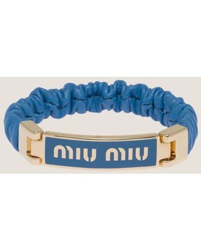 Blue Miu Miu Bracelets for Women | Lyst Blue Miu Miu Bracelets for Women | Lyst