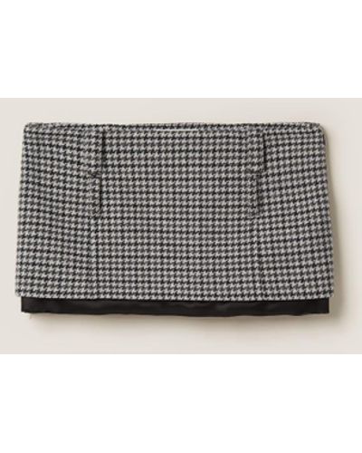 Gray Miu Miu Skirts For Women Lyst