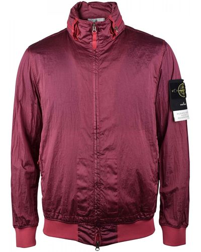 Red Stone Island Jackets for Men | Lyst