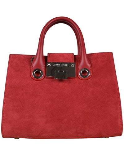 Red Jimmy Choo Tote bags for Women | Lyst