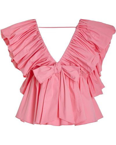 Pink Carolina Herrera Tops for Women | Lyst