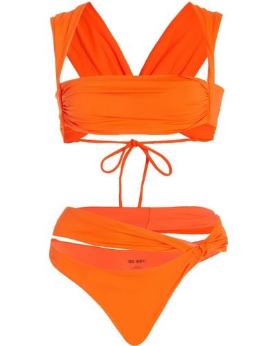 Orange The Attico Beachwear and swimwear outfits for Women | Lyst