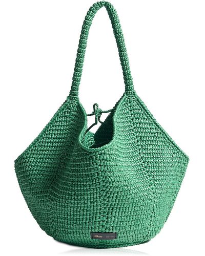 Green Beach bag tote and straw bags for Women | Lyst