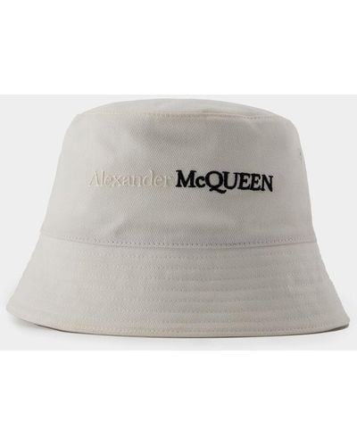 Gray Alexander McQueen Hats for Men | Lyst